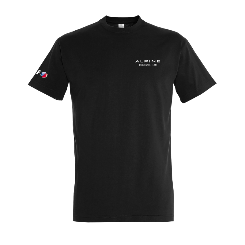 T-shirt Noir Officiel Alpine x Elf 2026 | 100% Coton Alpine Endurance ...